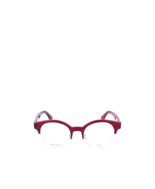 JIMMY CHOO Round Frame Eyeglasses - White