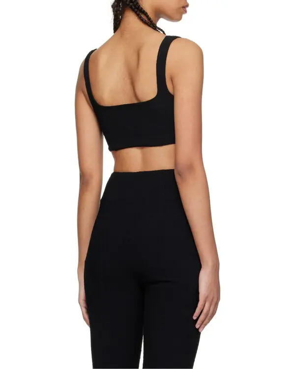 Nanushka Square Neck Cropped Bralette