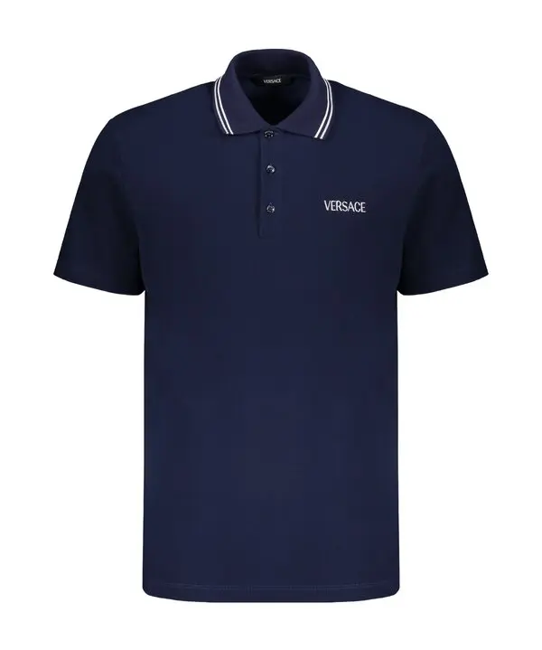 Versace Short-sleeved Polo Shirt - Blue