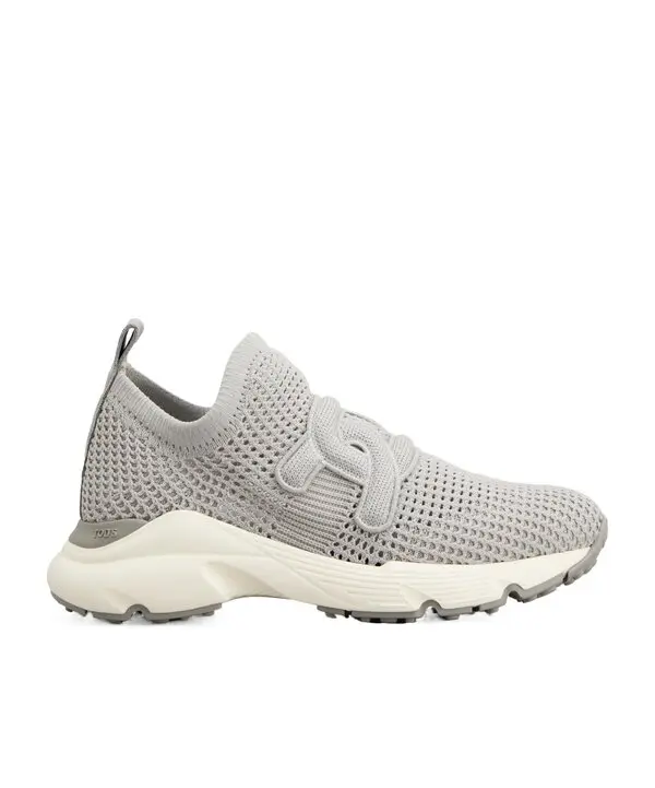 TOD'S Round Toe Sneakers With Chain Link Detailing