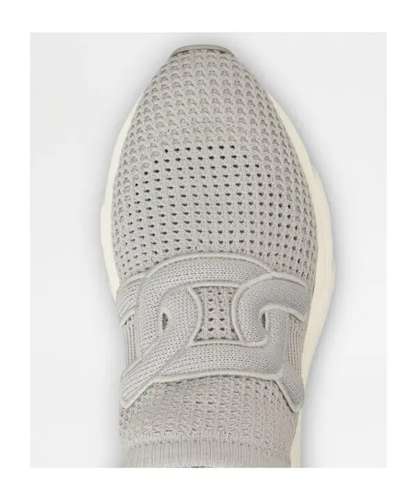TOD'S Round Toe Sneakers With Chain Link Detailing