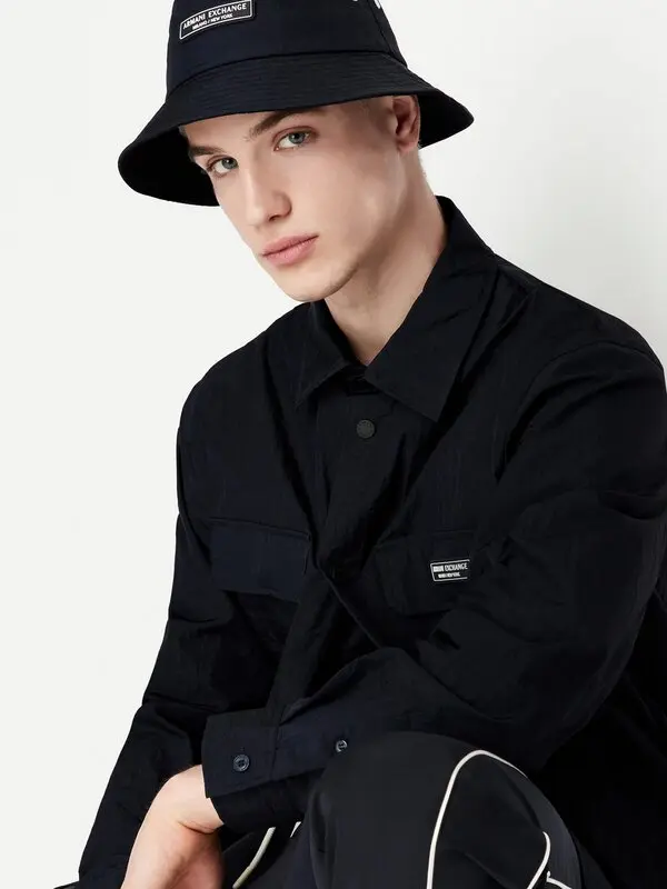 Armani Exchange Logo Bucket Hat