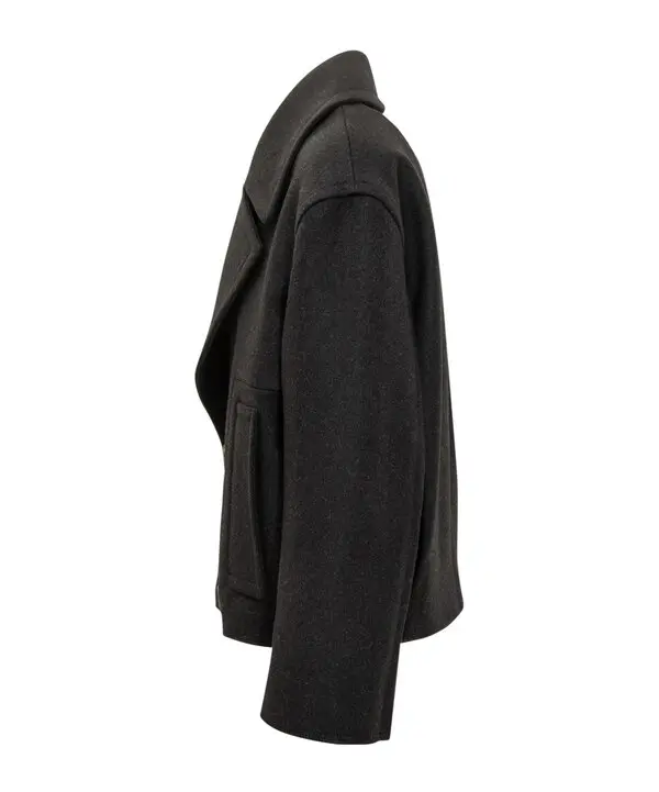 LANVIN Double-breasted Coat With Wide Lapels