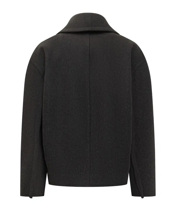 LANVIN Double-breasted Coat With Wide Lapels