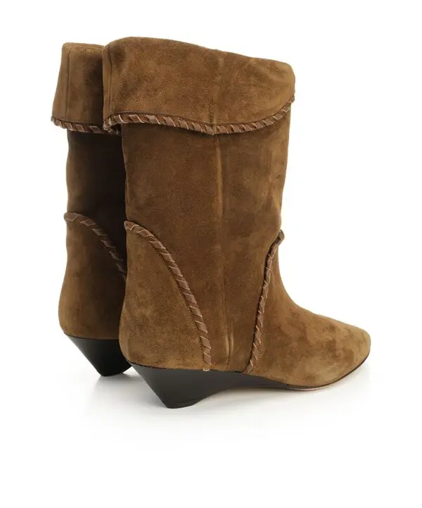 Isabel Marant Étoile 45mm Braided-detail Suede Boots