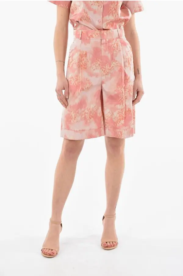Dior Printed Pleated Shorts