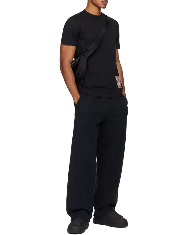 Burberry Logo Patch Crewneck T-shirt - Black
