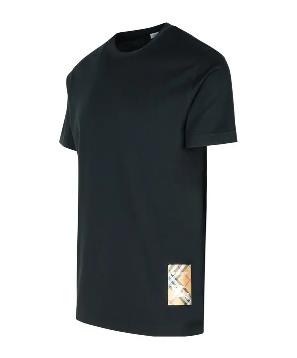 Burberry Logo Patch Crewneck T-shirt - Black