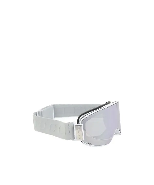 Gucci Oversized Logo Ski Goggles - Gray