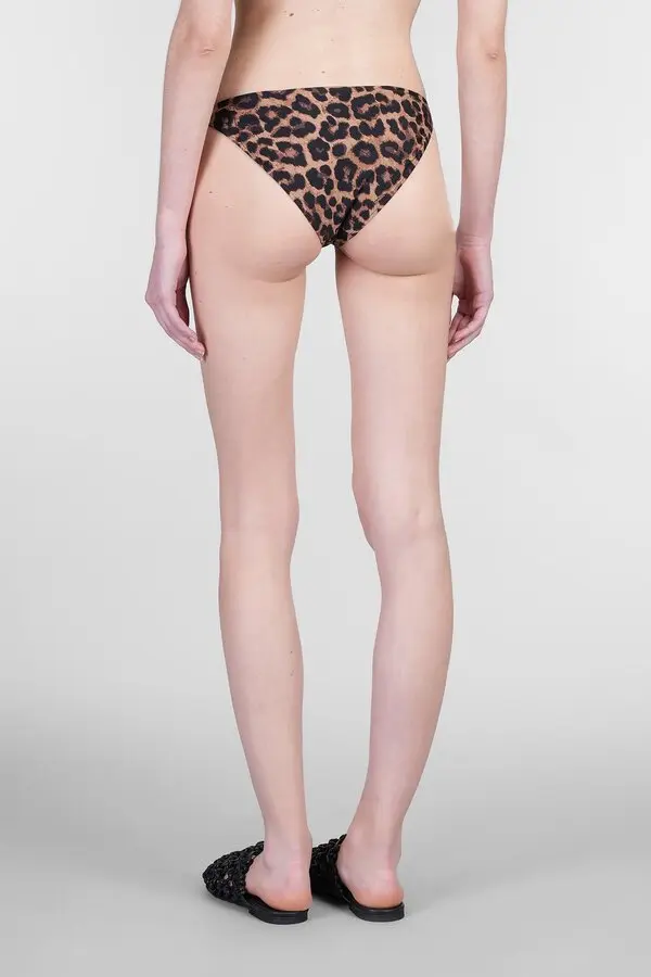 ANINE BING Leopard-printed Low-rise Bikini Bottoms