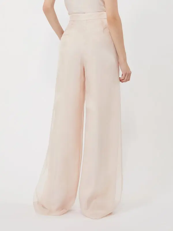 Max Mara Silk Wide Leg Trousers