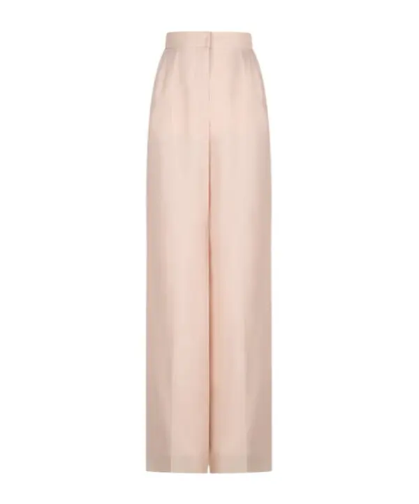 Max Mara Silk Wide Leg Trousers