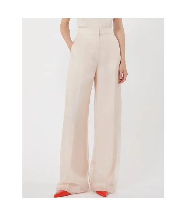 Max Mara Silk Wide Leg Trousers