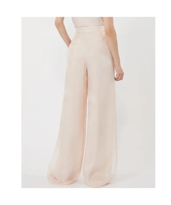 Max Mara Silk Wide Leg Trousers