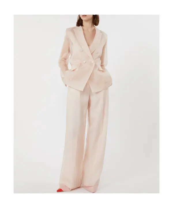 Max Mara Silk Wide Leg Trousers