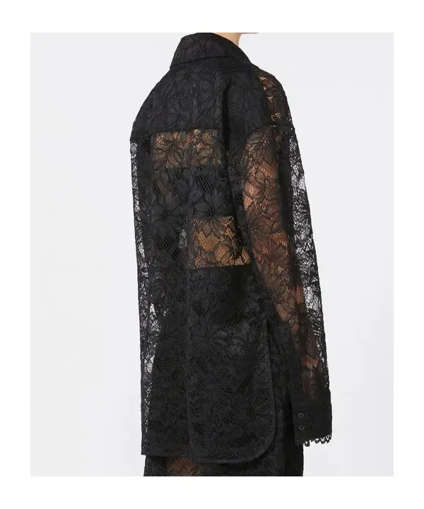 Sportmax Oversized Floral Lace Shirt
