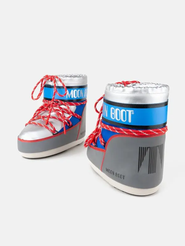 Moon Boot Icon Low Space Racing Boots - Gray
