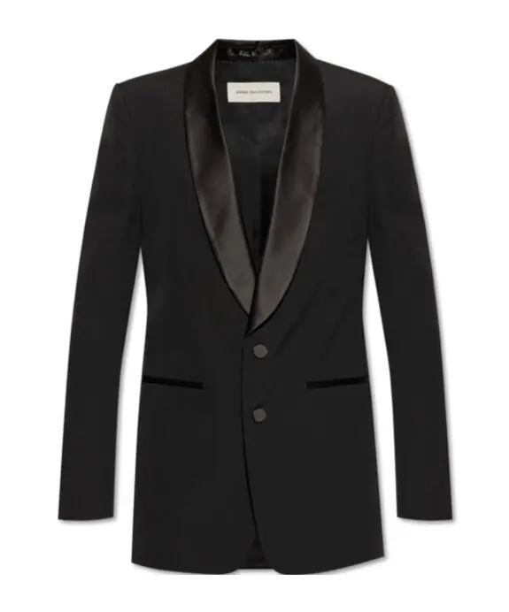 Dries Van Noten Single-breasted Tailored Blazer - Black