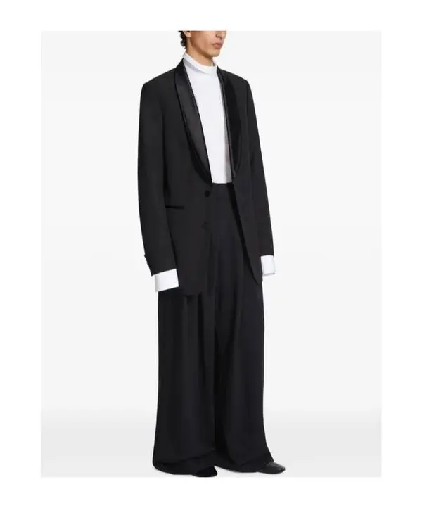 Dries Van Noten Single-breasted Tailored Blazer - Black