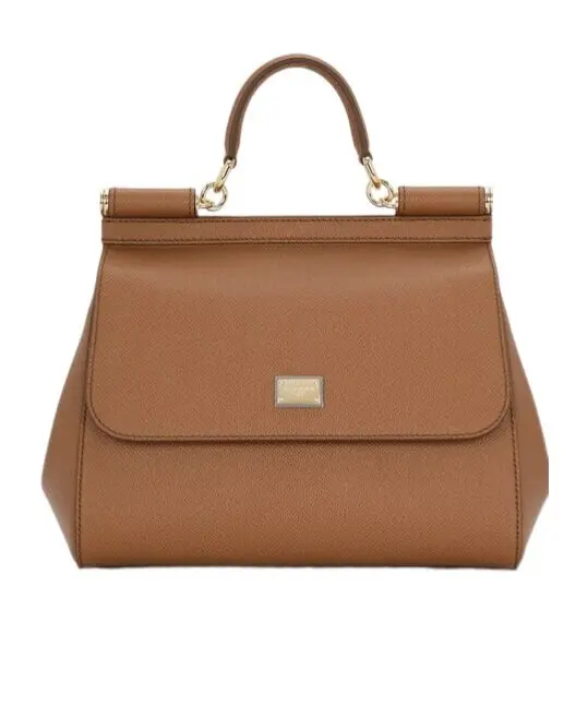 Dolce & Gabbana Sicily Large Tote Bag - Caramel