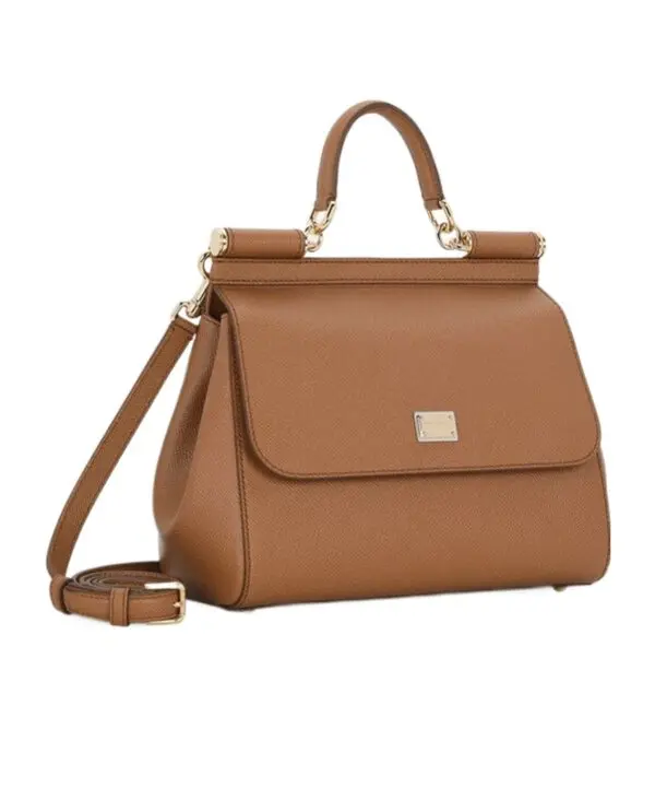 Dolce & Gabbana Sicily Large Tote Bag - Caramel