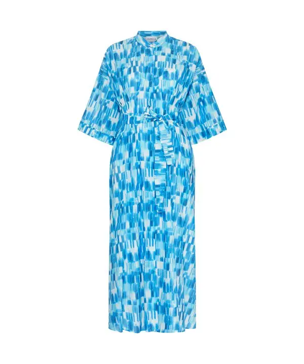 Marella Belted Printed Shirt Skirt