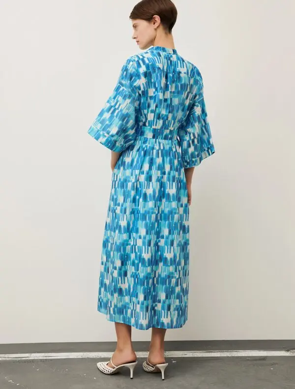 Marella Belted Printed Shirt Skirt