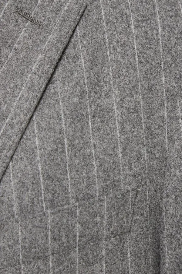 Hugo Boss Slim Fit Striped Blazer - Grey