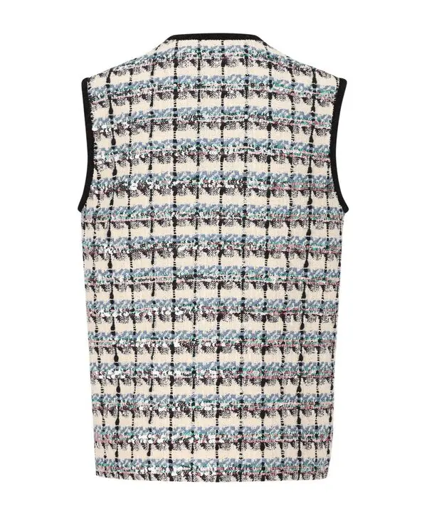 Valentino Garavani Button-up Tweed Gilet