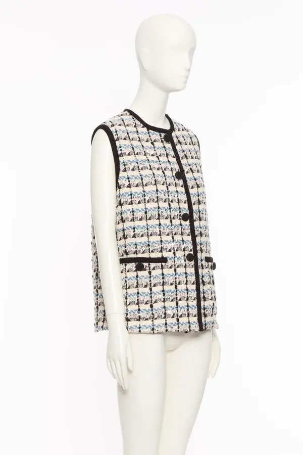 Valentino Garavani Button-up Tweed Gilet