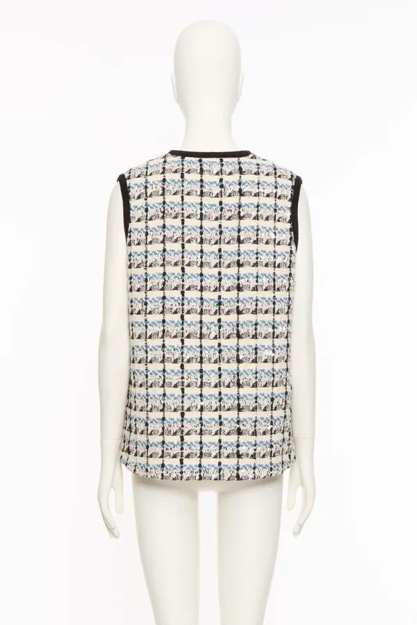 Valentino Garavani Button-up Tweed Gilet