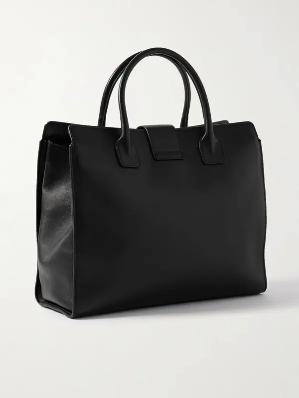 NILI LOTAN Lou Leather Tote Bag - Black