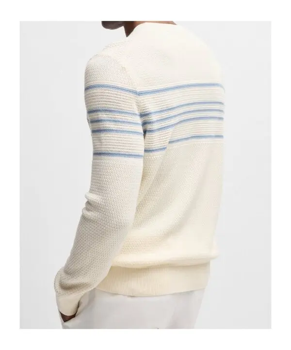 Hugo Boss Long Sleeve Sweater With Contrasting Stripes