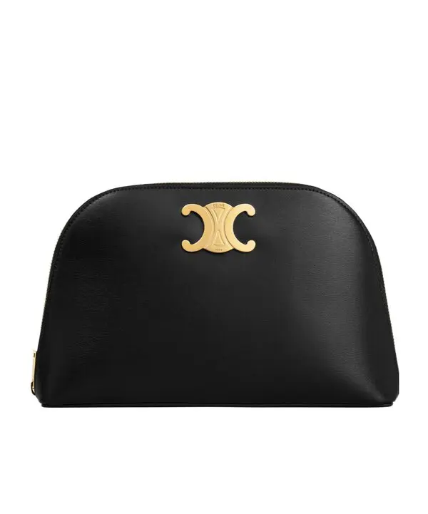 Celine Pouch Triomphe In Shiny Calfskin