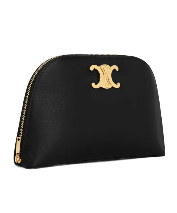 Celine Pouch Triomphe In Shiny Calfskin