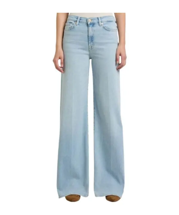 7 For All Mankind Lotta Wide-leg Jeans - Blue