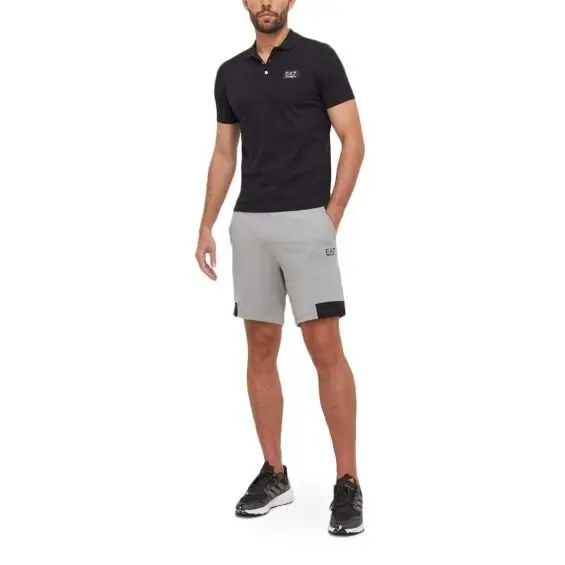 EA7 Logo Lapel Polo Shirt