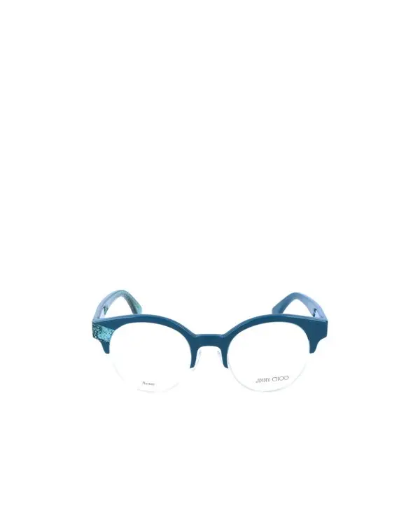 JIMMY CHOO Round Frame Eyeglasses - White