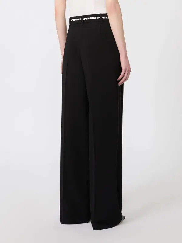 Max Mara Corvino Flowing Cady Trousers - Black