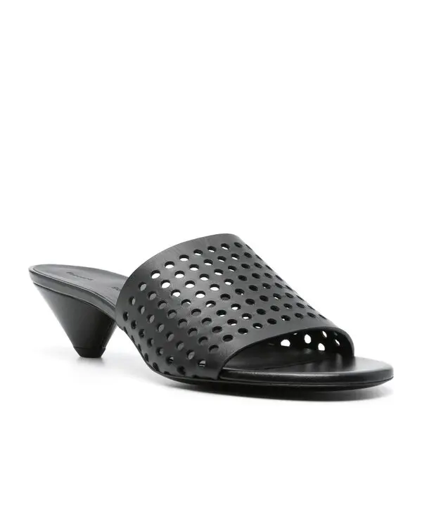 Proenza Schouler 50mm Perforated Leather Mules