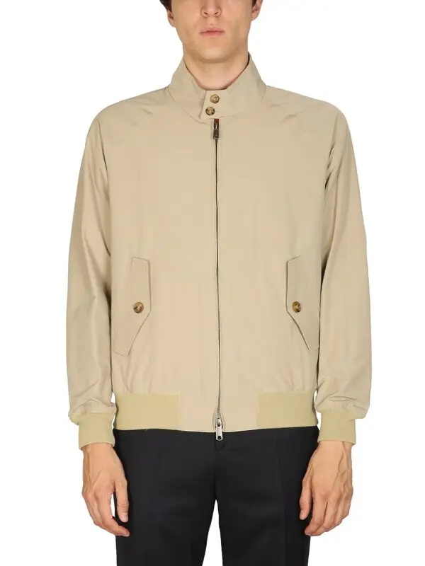 BARACUTA G9 Harrington Zip-up Bomber Jacket - Gray
