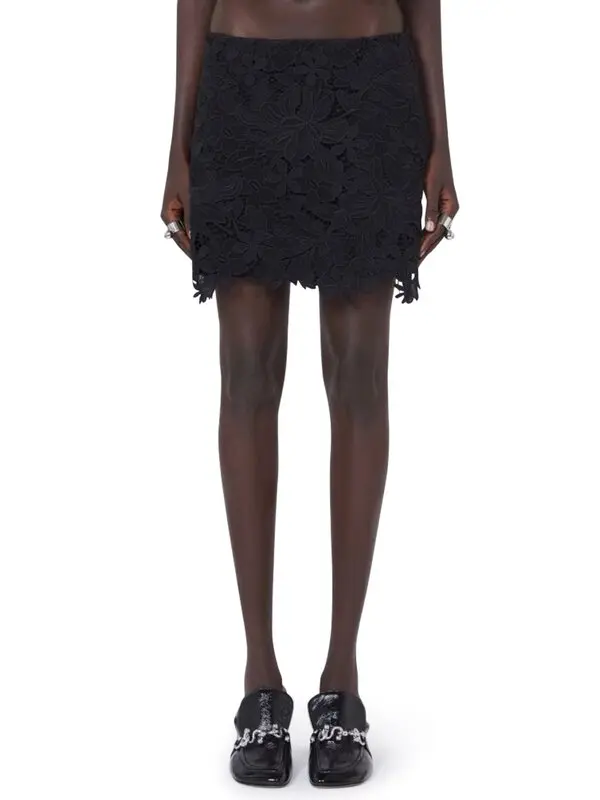 Sportmax Bora Floral Embroidered Mini Skirt