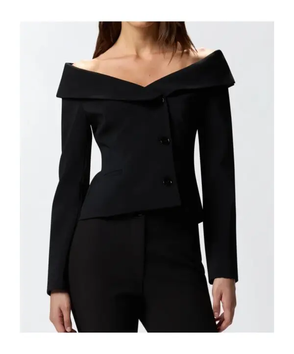 Pinko Off-the-shoulder Slim-fit Jacket