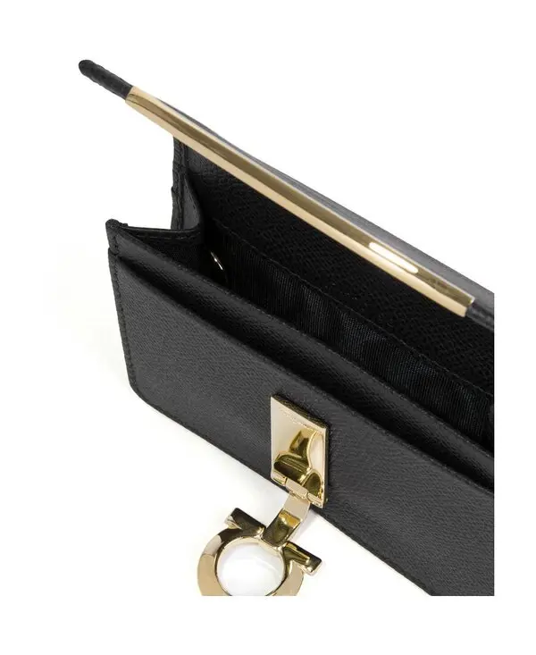 FERRAGAMO Logo Plaque Wallet - Green