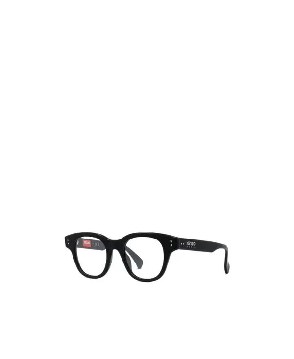 Kenzo Wayfarer Frame Eyeglasses With Logo Detail - Black