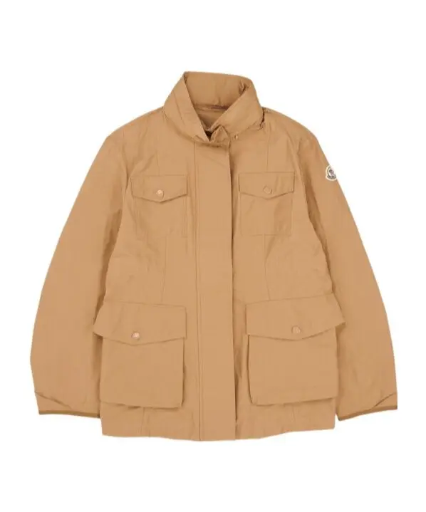 Moncler Logo Patch High Neck Jacket