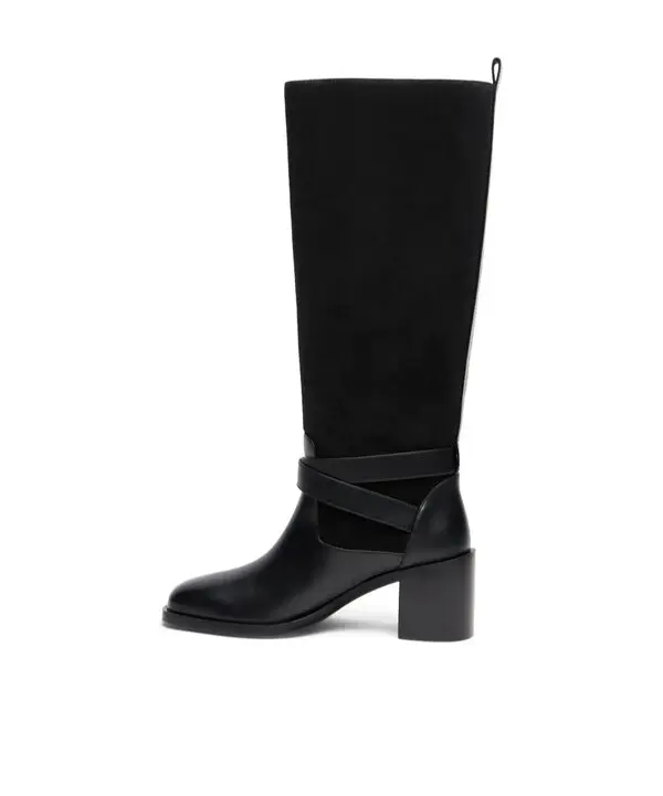 STUART WEITZMAN Round-toe Knee-high Boots With Block Heel