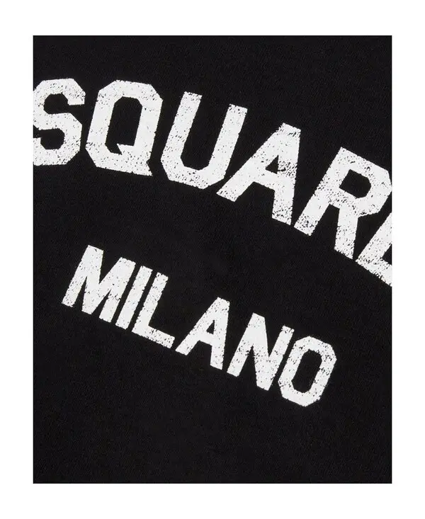 Dsquared2 Logo Printed Loose-fit T-shirt - Black