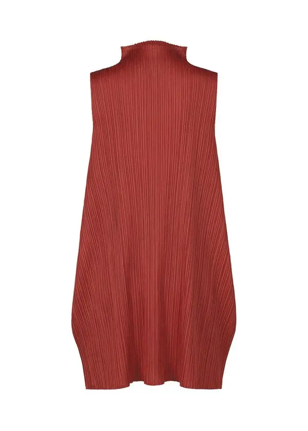 PLEATS PLEASE BY ISSEY MIYAKE Sleeveless Mock Neck Tunic Top