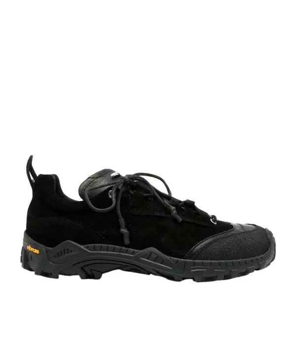 Our Legacy Panelled Strap-up Sneakers - Black